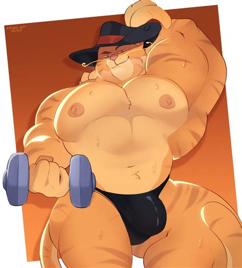 Rule 34 2023 Anthro Barazoku Bedroom Eyes Biceps Big Bulge Big