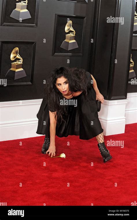 Sarah Silverman Attends The 60th Annual Grammy Awards 2018 At Madison