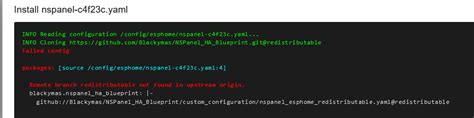 Installation Issue Esphome Flash Issue Blackymas Nspanel Ha