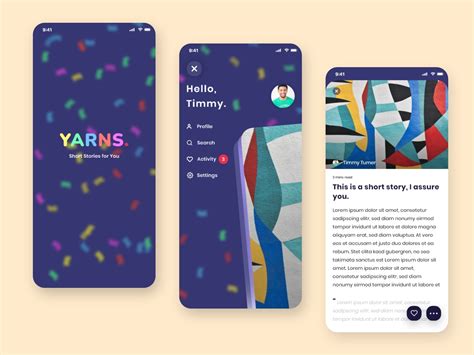 Yarns Short Stories Mobile App Concept By Tomisin Oshin On Dribbble