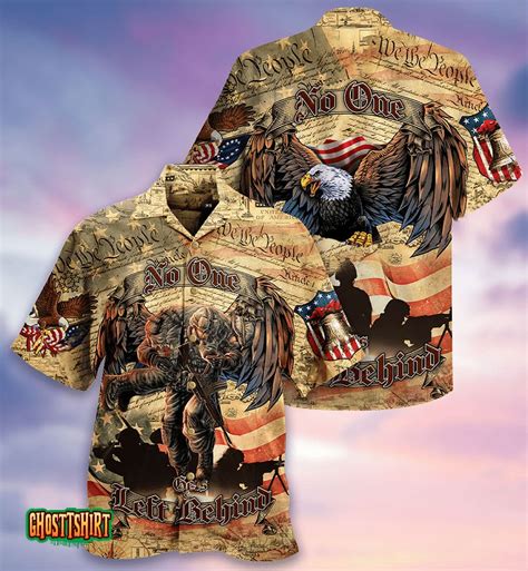 Us Army Eagle Veteran No One Aloha Hawaiian Shirt