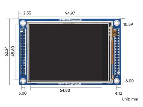 3 2 Inch 320x240 Multicolor Graphic LCD With Touch Panel And Stand
