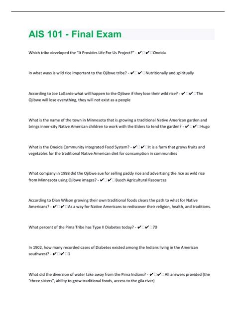 ais 101 120 final exam questions with 100 correct answers verified