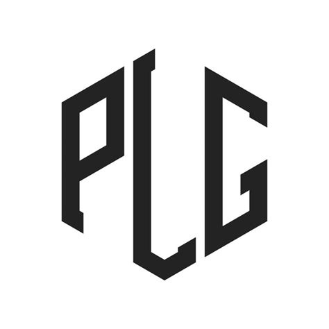 Design Du Logo Plg Lettres Initiales Plg Monogramme Logo En Forme D