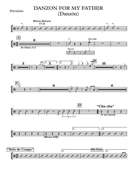 Danzon Percusión Pdf