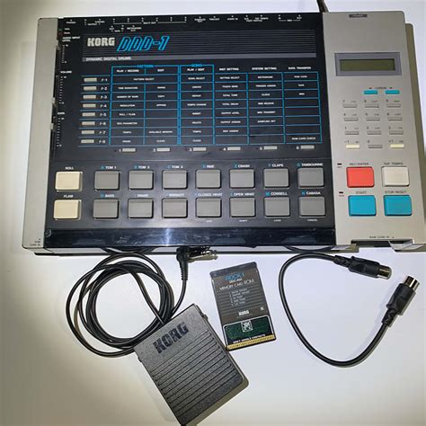 Korg DDD Vintage Drum Machine W ROCK ROM Card Reverb