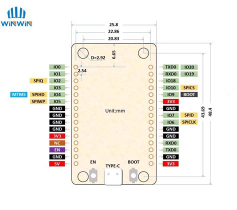 Nodemcu Esp32 C2 Development Board Onboard Espc2 12 Module Is
