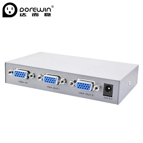 Dorewin Port VGA KVM Switches VGA Splitter Input To Output Distributor Support MHZ