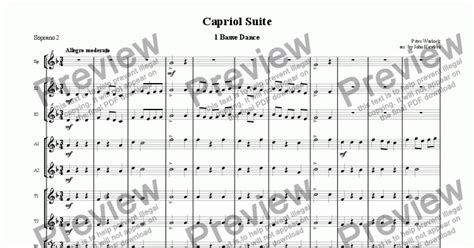 Warlock Capriol Suite Download Sheet Music Pdf File