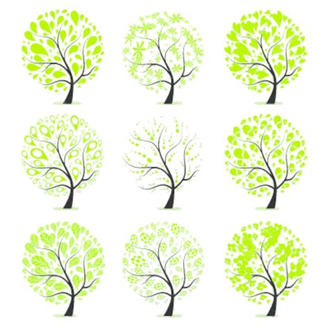 Art Tree Collection For Your Design Tree Grass Swirl Vector Tree Grass Swirl Png And Vector