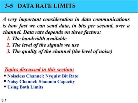 data rate limits ppt