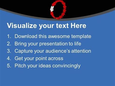Unidirectional Arrows Represent Cycle Powerpoint Templates Ppt