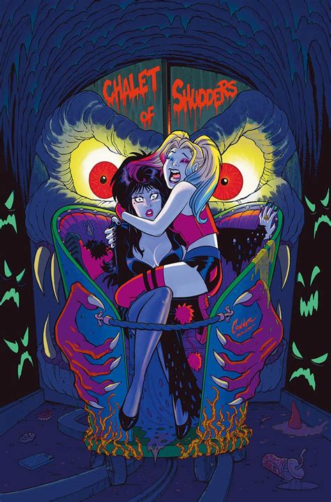 Harley Quinn X Elvira 1 Cover R Incentive Amanda Conner 2 Foil Virgin