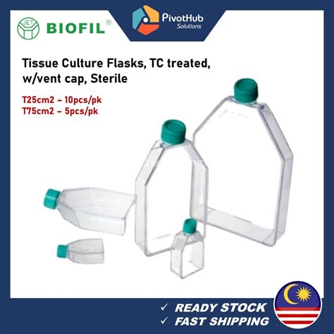 Jetbiofil Tissue Culture Flask T25 T75 Tc Treated With Vent Filter Cap Sterile Shopee