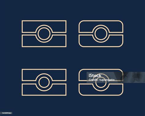Biometric Passport Symbol Set Stock Illustration Download Image Now