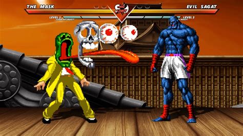 THE MASK Vs EVIL SAGAT High Level Insane Fight YouTube