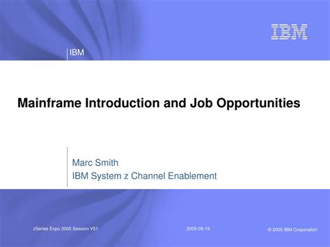 ppt mainframe introduction and job opportunities powerpoint