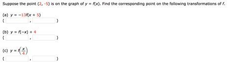 Solved Suppose The Point Is On The Graph Of Y Chegg