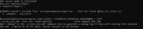 Linux Server Crash When Require Invalid Library · Issue 5091