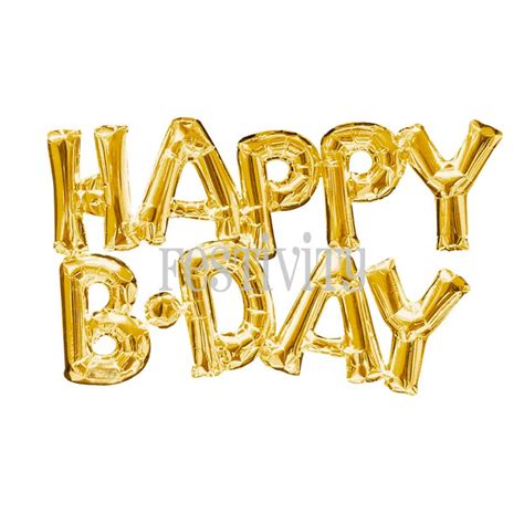 Happy B Day Foil Balloon Set Festivity