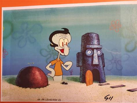 Spongebob Squarepants Cel Animation Art World