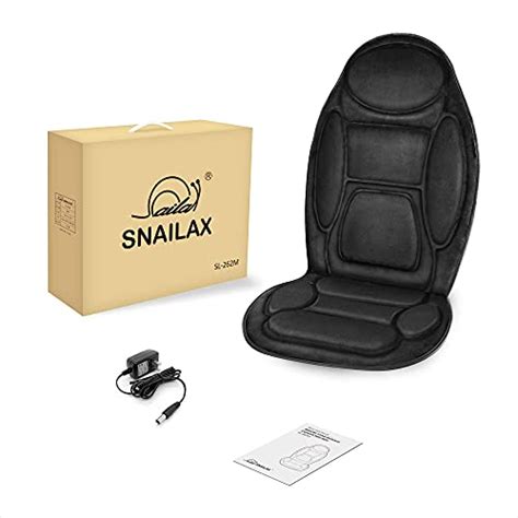 Snailax Memory Foam Massage Seat Cushion Back Massager With Heat6