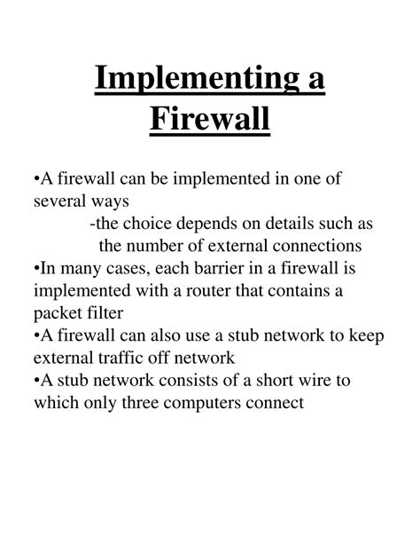 PPT FIREWALL PowerPoint Presentation Free Download ID