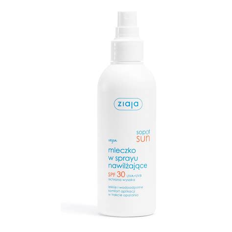 Ziaja Sopot Sun mleczko w sprayu nawilżające do opalania SPF30 170 ml