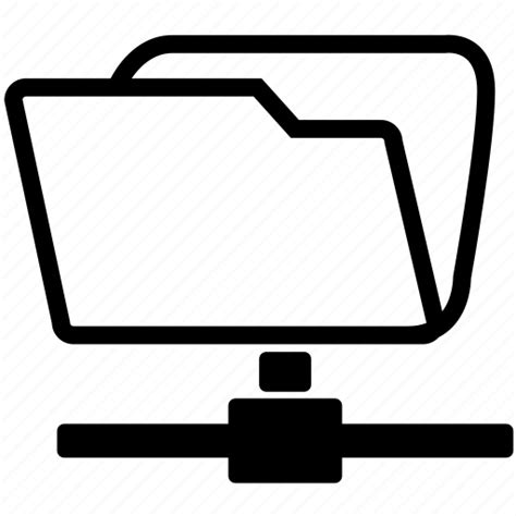 database folder hosting network server storage system icon