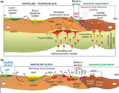Schematic Sequential Cross Sections Depicting The Inferred