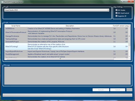 Scripting Container Scriptingtestcontainer