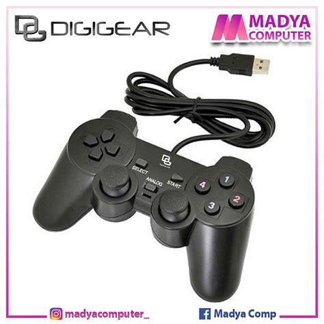 Aksesoris Joypad Gamepad Joystick Joypad Gamepad Single Black Usb • Madya Computer