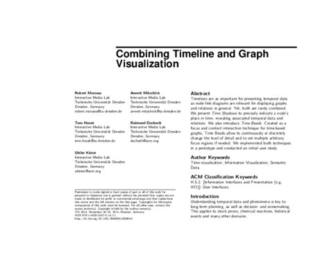 Pdf Combining Timeline And Graph