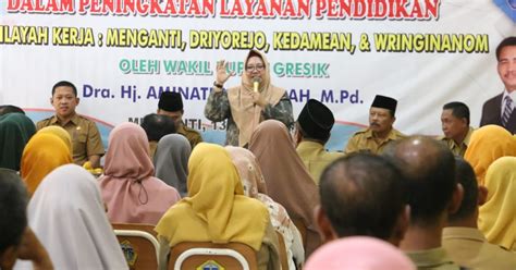 Dihadapan Ratusan Kepsek Dan Pengawas SD Wilayah Kerja Gresik Selatan