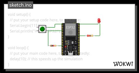 Push Button Wokwi Esp Stm Arduino Simulator