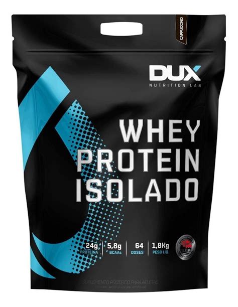 Suplemento en polvo Dux Nutrition Whey Protein Isolado proteína sabor cappuccino en sachet de