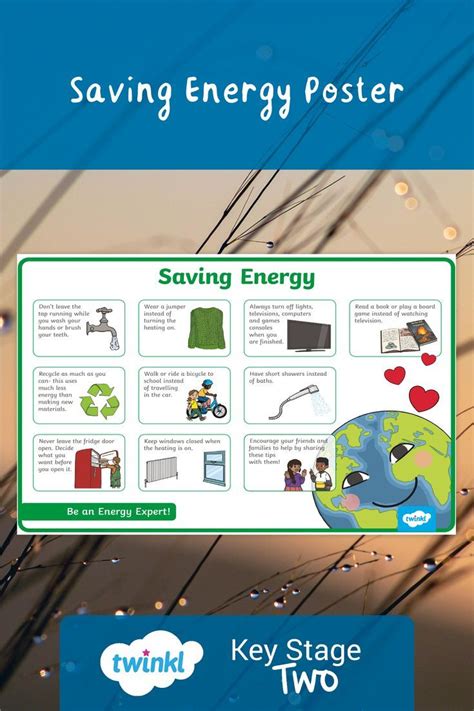 Saving Energy Poster Energy Conservation Poster Save Energy Save