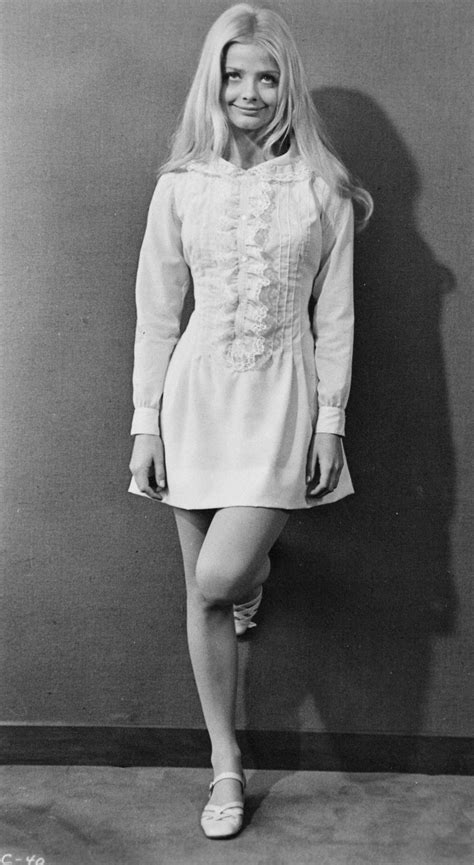 Unknown Ewa Aulin In White Mini Dress Vintage Original Photograph For