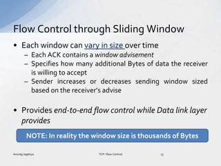 TCP Protocol Flow Control PPTX Internet Computing