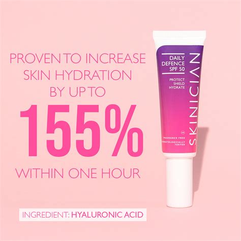 Spf 50 Moisturiser With Blue Light Protection Skinician Skinician