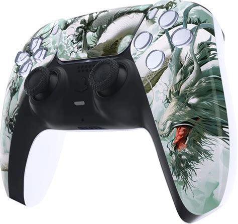 Ps5 Draadloze Dualsense Controller Jade Dragon Custom