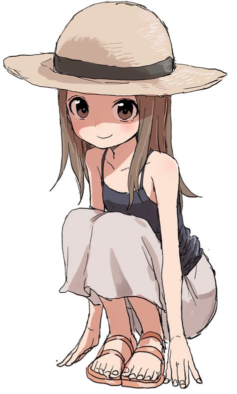 Safebooru 1girl Absurdres Bare Arms Bare Shoulders Blush Brown Eyes