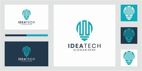 Premium Vector Luxury Bulb Tech Logo Template Design