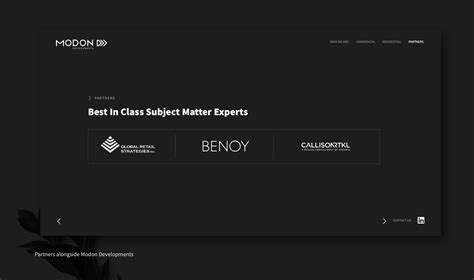 Modon Developments Web Design On Behance