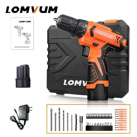 Lomvum New Mini Power Tools 121624v Double Speed Electric Cordless