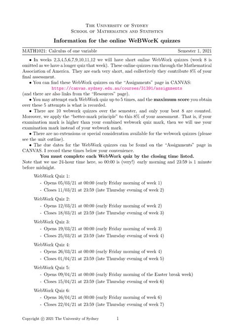 Webwork Basic Type The University Of Sydney School Of Mathematics And Statistics Information