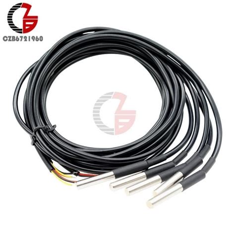 DS18B20 2 5M Sonde de capteur de température numérique étanche 0 5m 1m