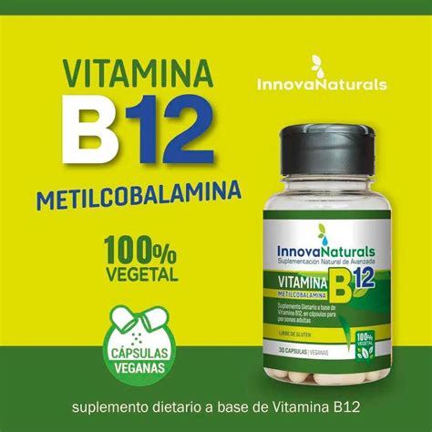 Innovanaturals Vitamina B12 Metilcobalamina Suplemento Dietario X 30