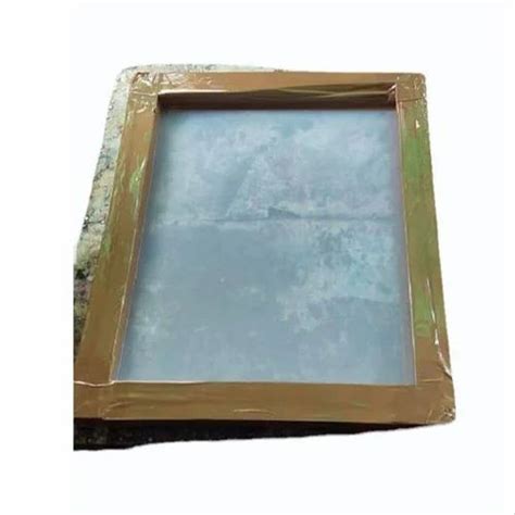 Wood And Mesh Fabric Wooden Screen Printing Frame Automation Grade