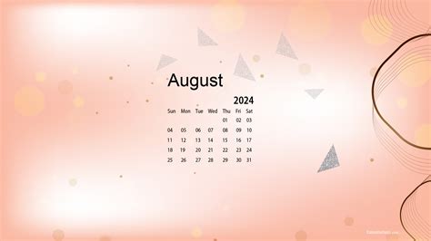 August Calendar Wallpaper For Desktop Lina Khalil